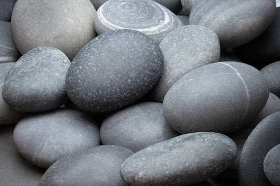 Slate Black Heat Resistant Natural Fire Stones for Fireplace , Fire Pi ...